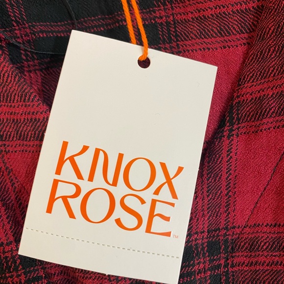 Knox Rose | Dresses | Nwt Knox Rose Black And Red Plaid Holiday Maxi Dress Medium | Poshmark